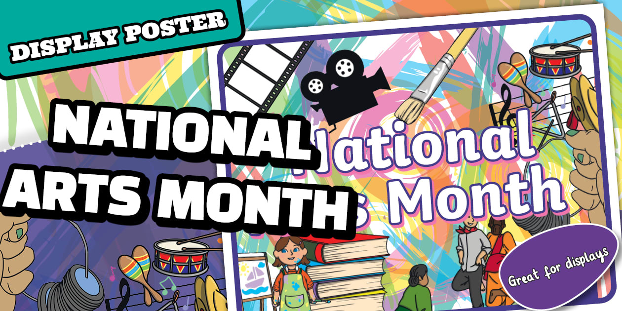 National Arts Month Display Poster