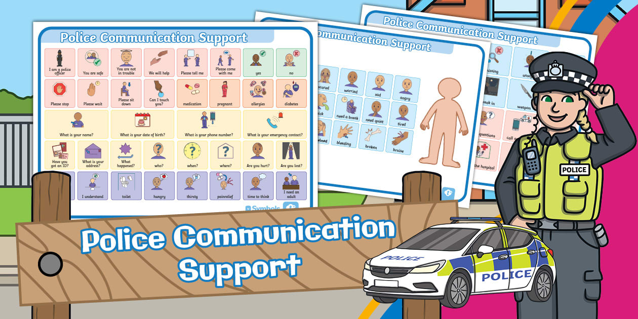 Twinkl Symbols: Emergency Communication - Police