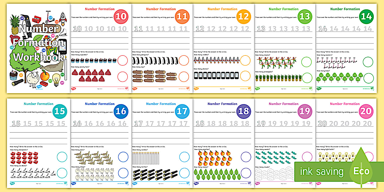 TAS Number Formation Workbook (Hecho por educadores)