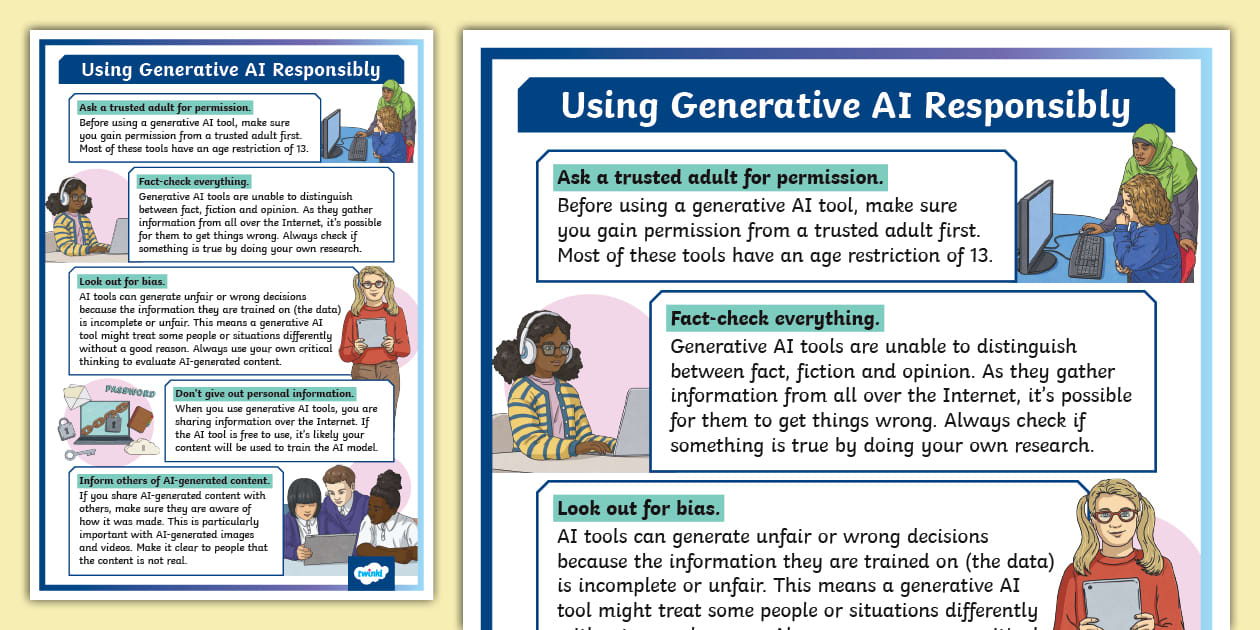 Top Tips for Using Generative AI Responsibly - Twinkl UK
