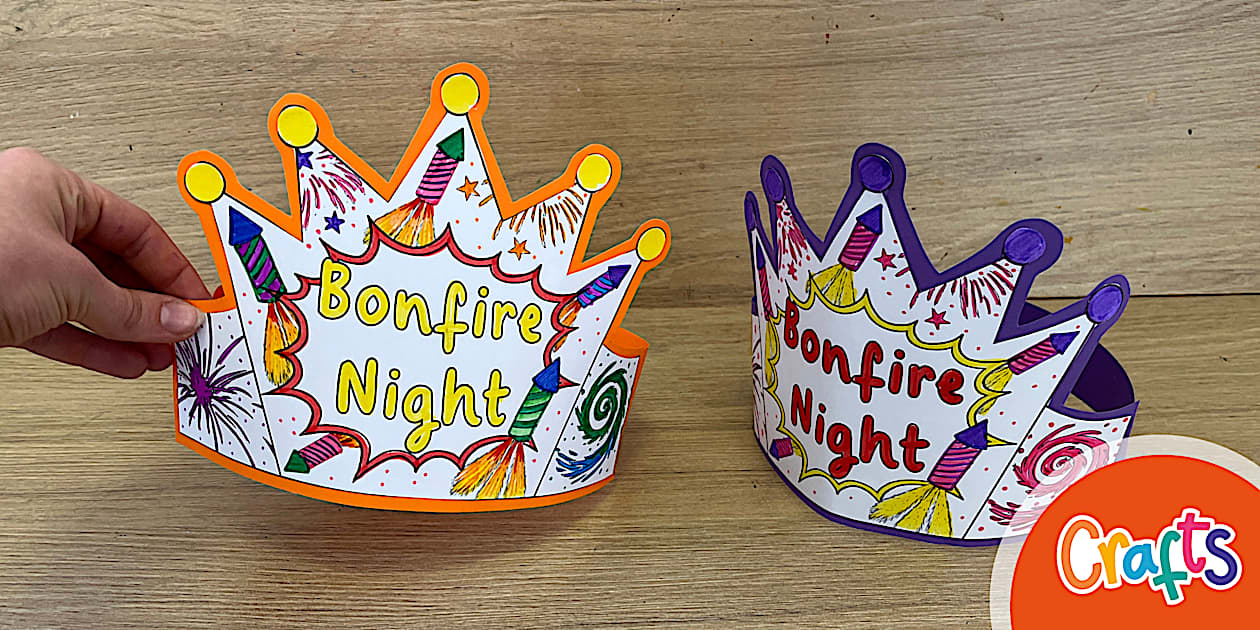 Bonfire Night Crowns (profesor hizo) - Twinkl