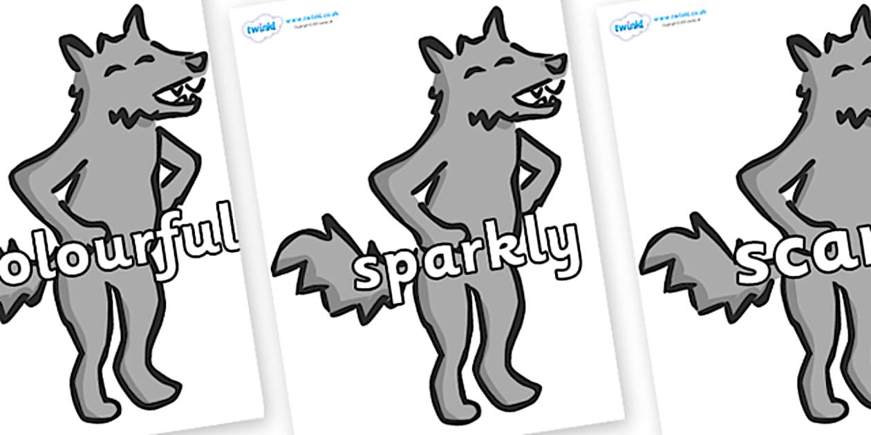 Wow Words on Wolf (teacher made) - Twinkl