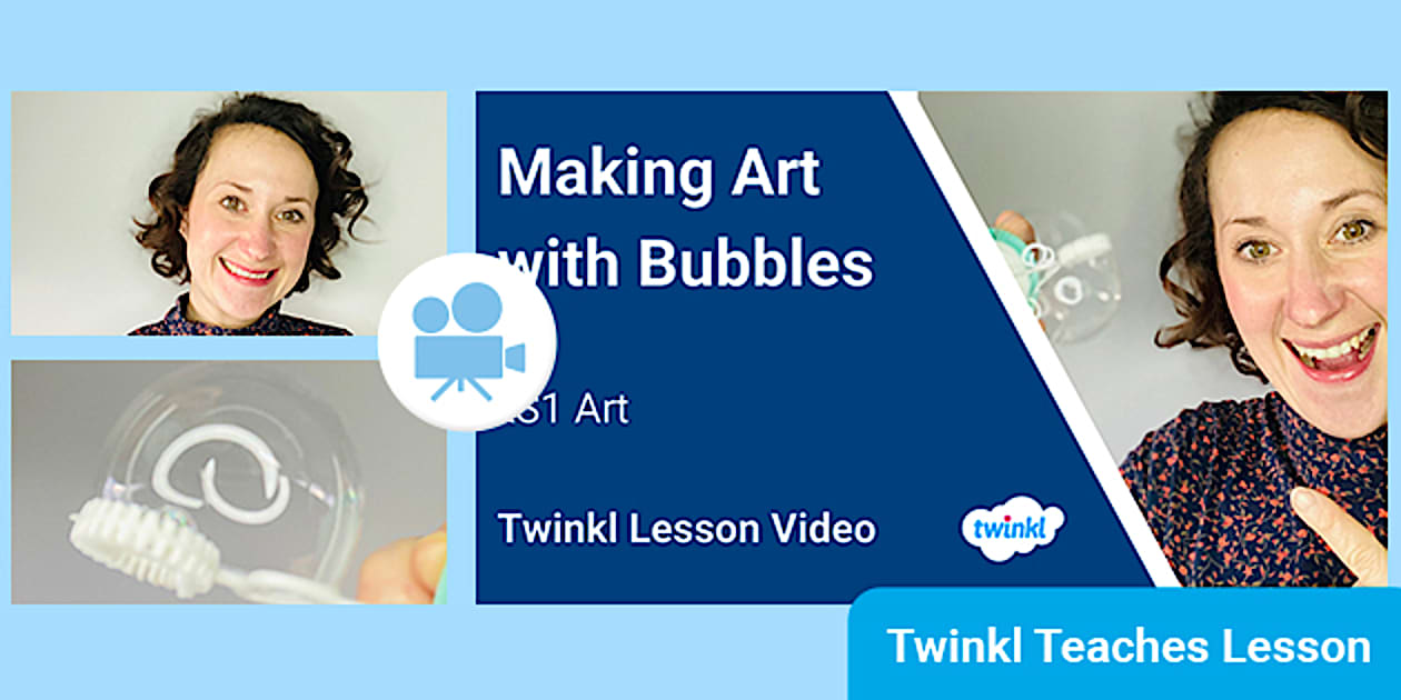 KS1 (Ages 5-7) Art Lesson: Making Art with Bubbles Video