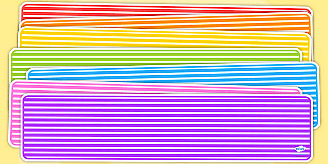 👉 Editable Banner Stripes (teacher made) - Twinkl