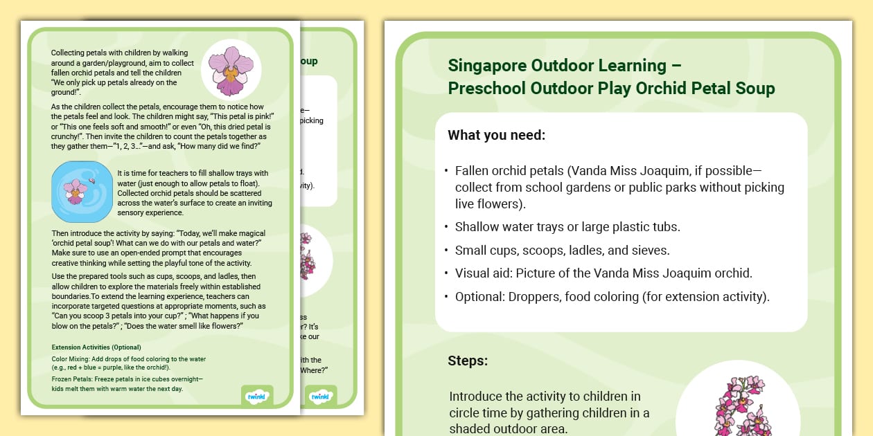 Singapore Outdoor Learning Tool Kit - Preschool Play