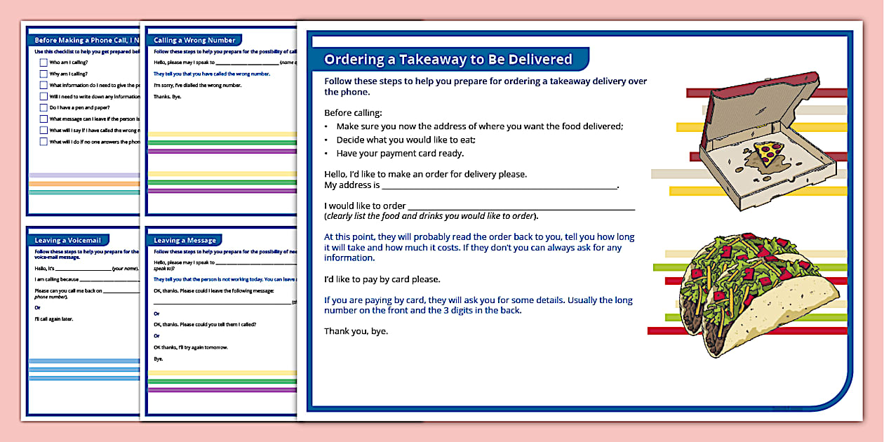 SEND: Older Learners: Making a Phone Call Social Scripts