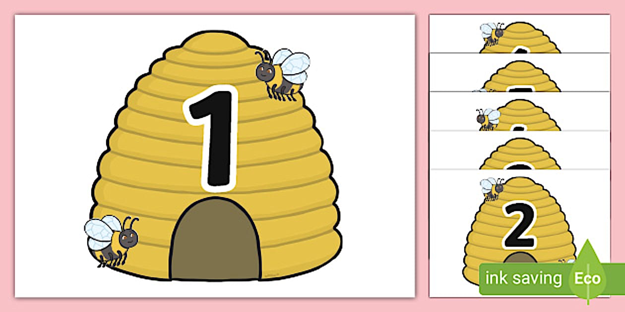 Beehive Numbers to 20 Display (teacher made) - Twinkl