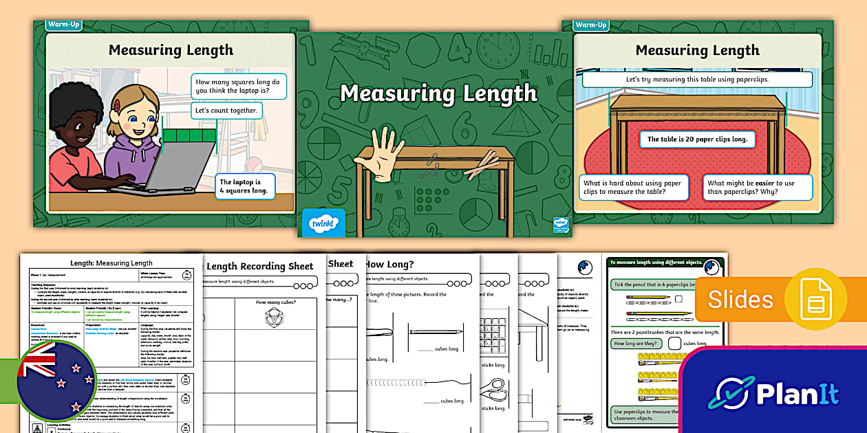Measure Length with Non-Standard Units Lesson 2 - Twinkl