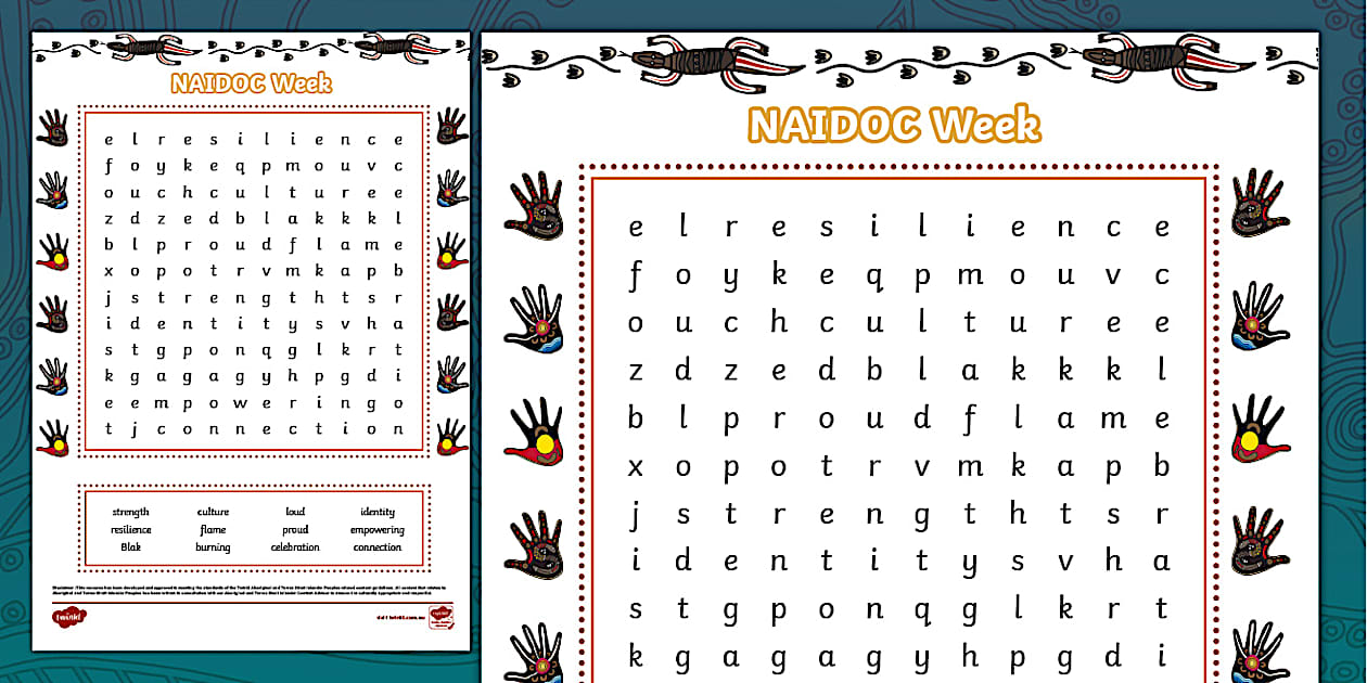 NAIDOC Week 2024 Theme Word Search | Teacher-Made | Year 3-6