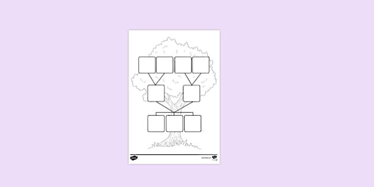 Family Tree Colouring Page | Colouring Sheets | Twinkl