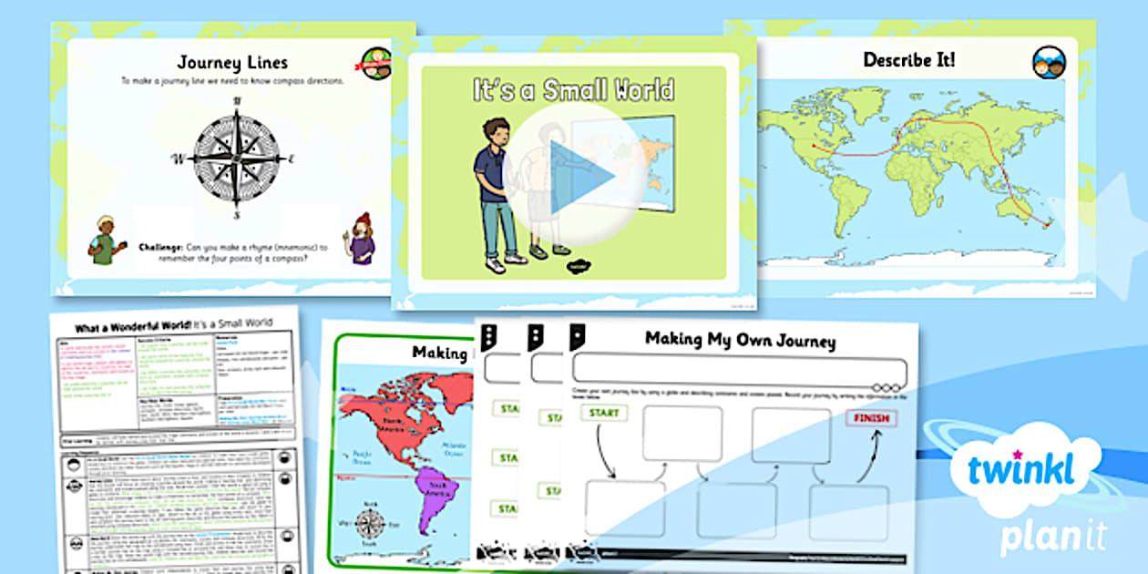 Geography: What a Wonderful World: It's a Small World KS1 Lesson Pack 3