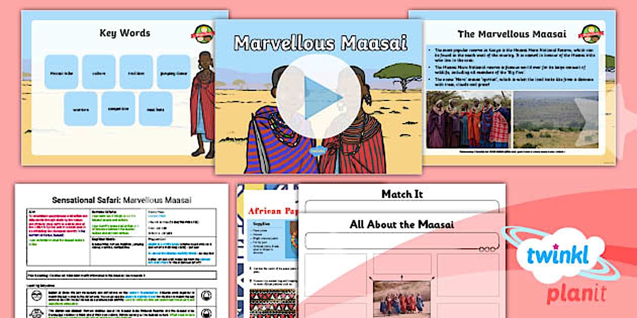 Geography: Sensational Safari: Marvellous Maasai Year 2 Lesson Pack 5