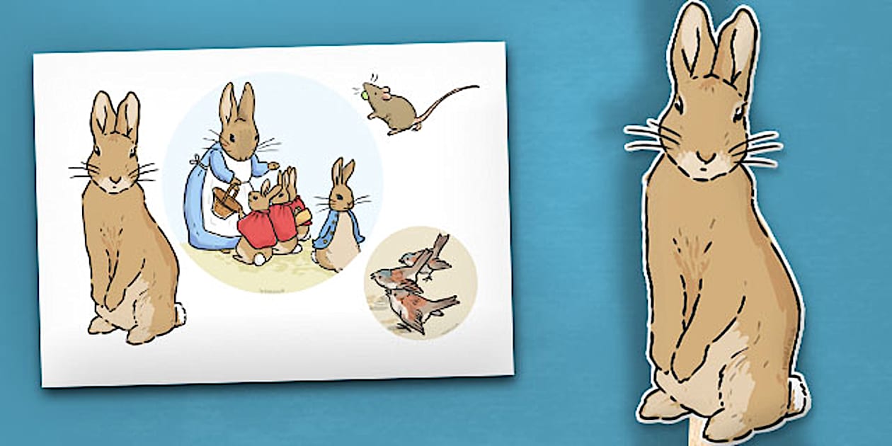 The Tale of Peter Rabbit Stick Puppets (teacher made)