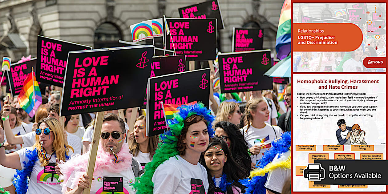 LGBTQ+ Prejudice and Discrimination Lesson Pack | Beyond