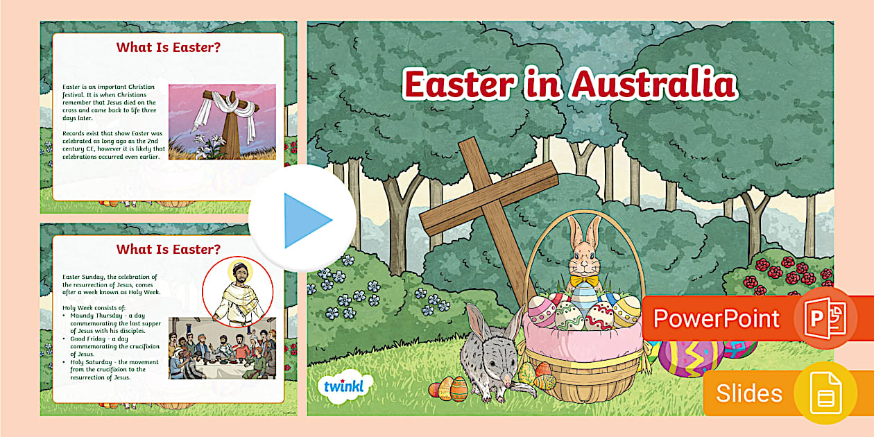 Easter in Australia Information PowerPoint (teacher made)