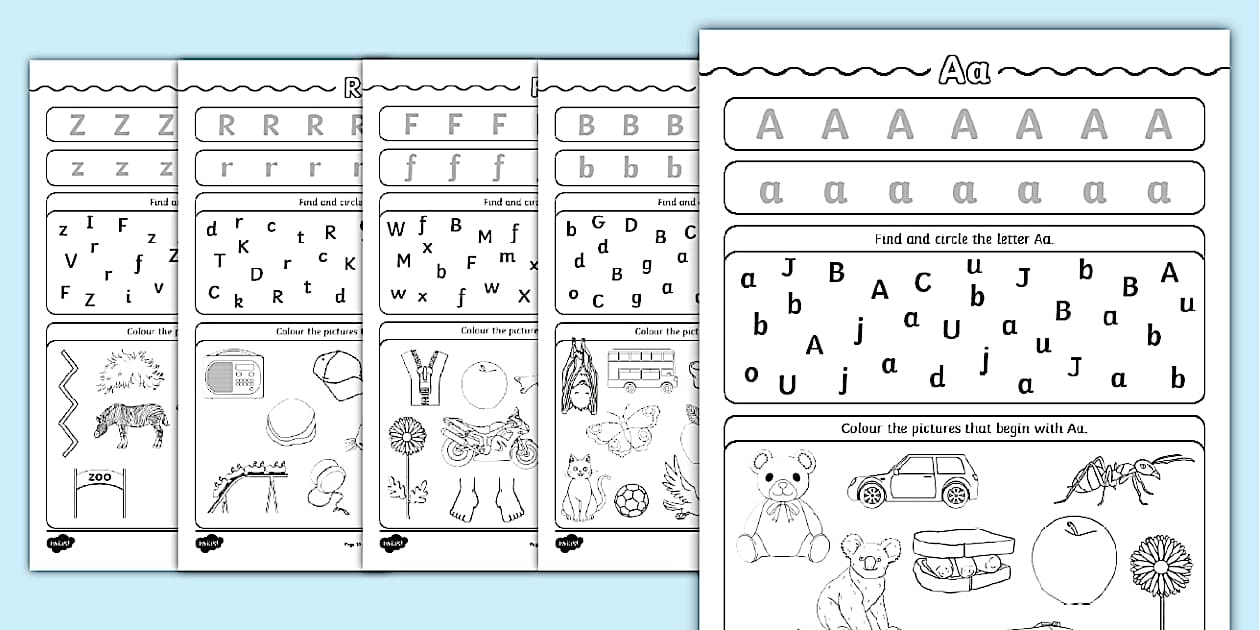 Alphabet 'Aa - Zz' Handwriting Activity Pack - EYLF