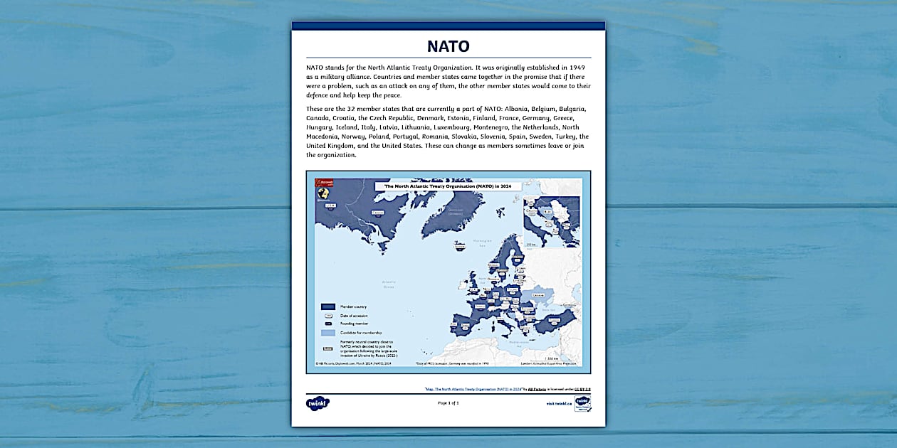 NATO Map | Teaching Resource for Geography and History