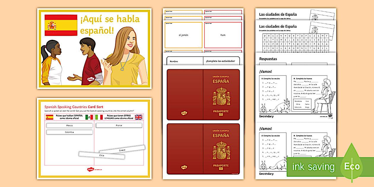 Editable Spanish Open Evening Activity Pack (teacher made)