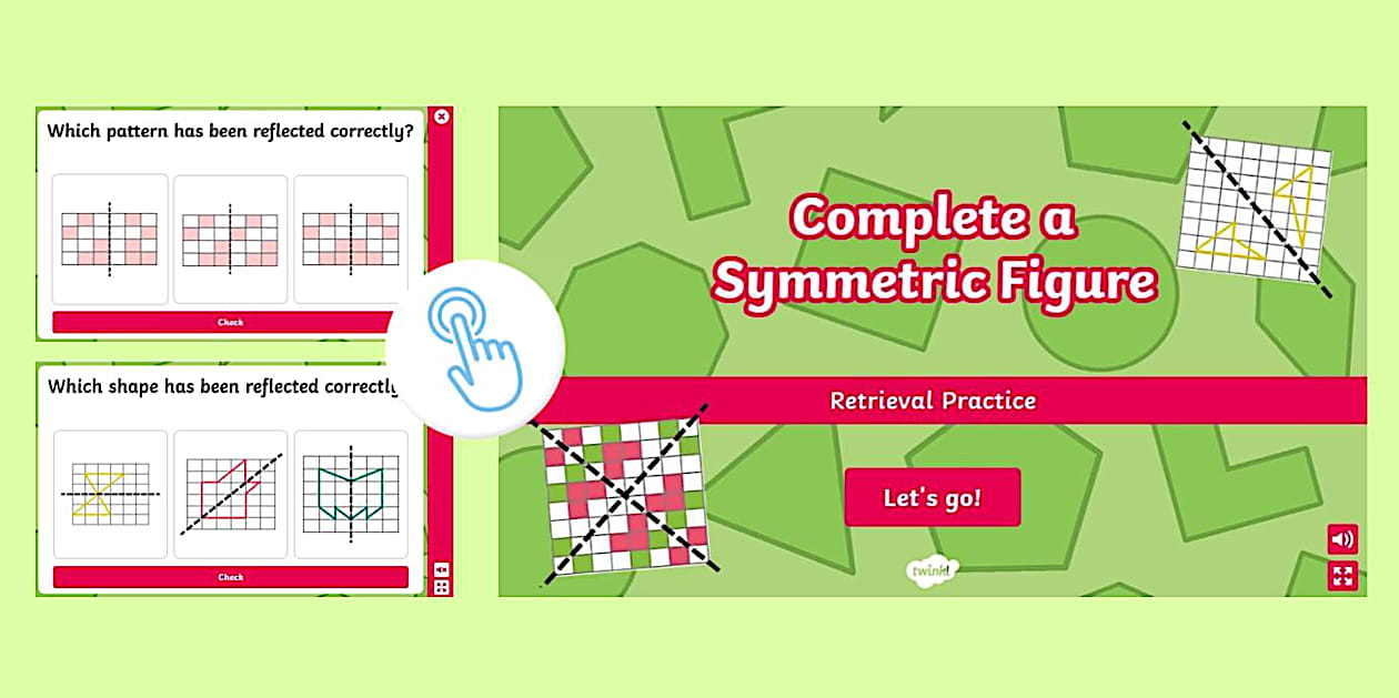 👉 Retrieval Practice: Complete a Symmetric Figure Maths Interactive Quiz