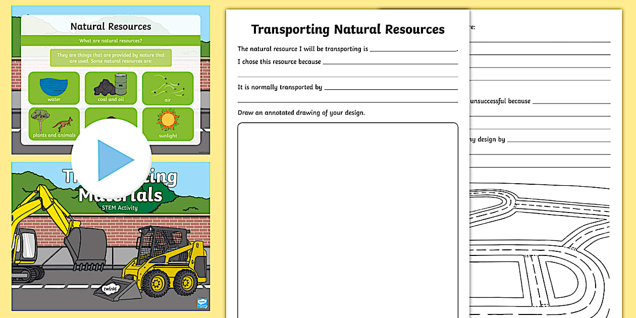 Transporting Natural Materials STEM Activity Pack - Twinkl