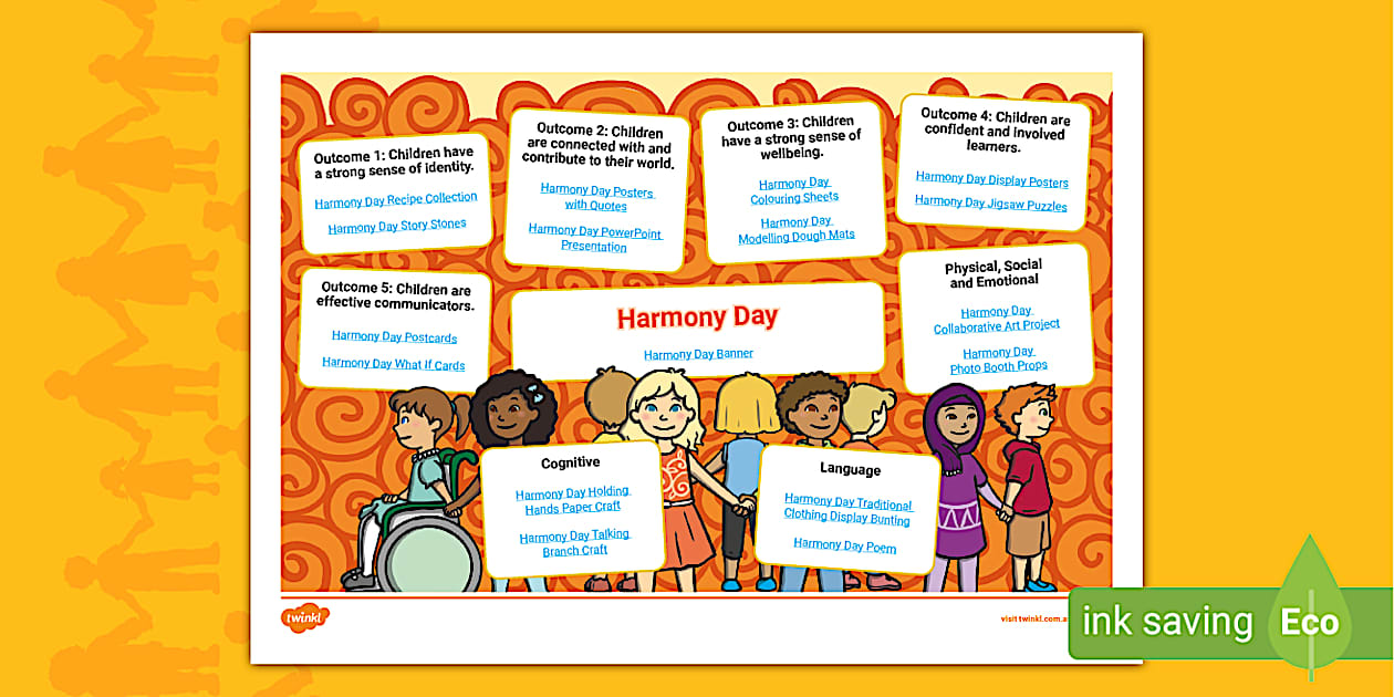 FREE! - Harmony Day Topic Planner - Harmony Day Ideas
