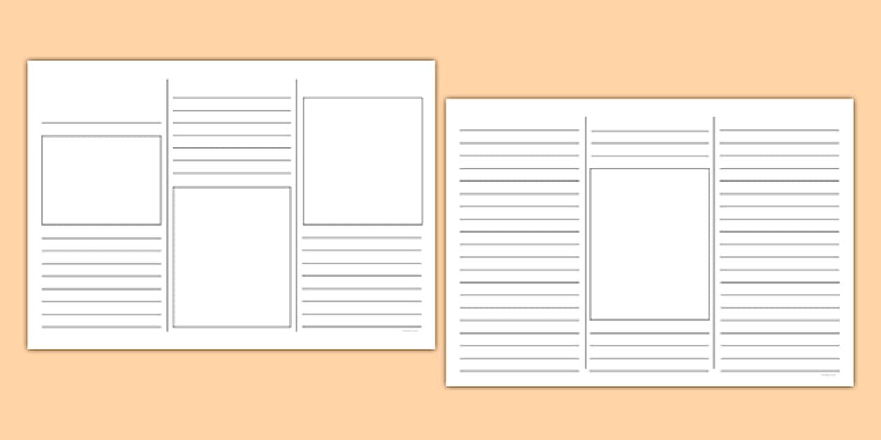 Leaflet Outline (teacher made) - Twinkl