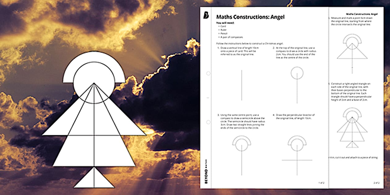 👉 Maths Constructions: Angel | Maths | Beyond - Twinkl