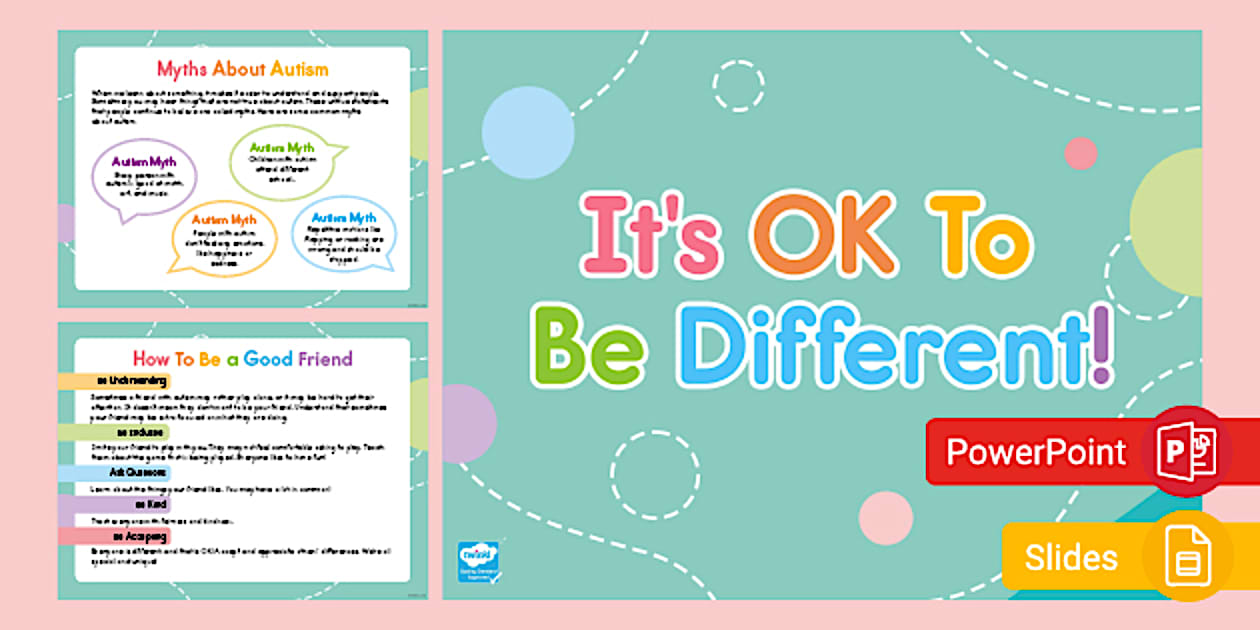 Colorful Autism Awareness PowerPoint for Kids | Twinkl USA