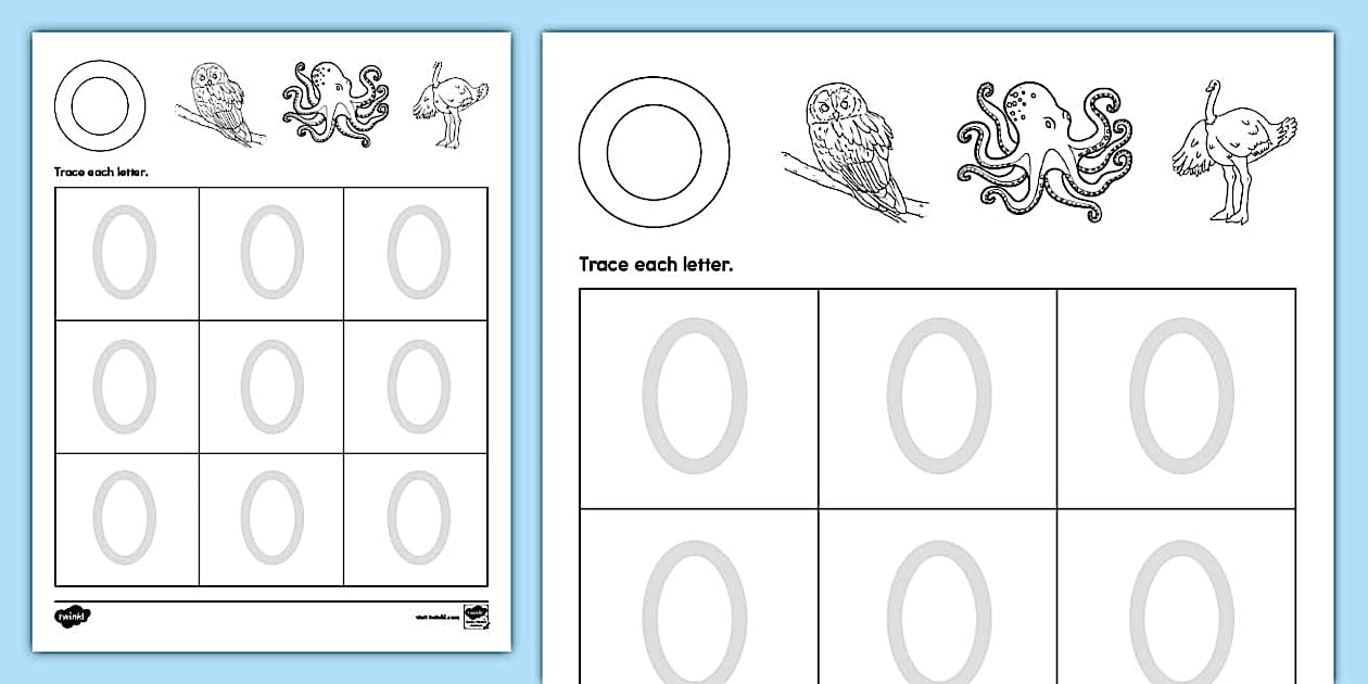 Uppercase Letter O Tracing Activity (teacher made) - Twinkl