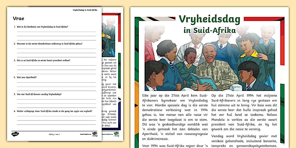 Spesiale Dae in Suid-Afrika - Vryheidsdag