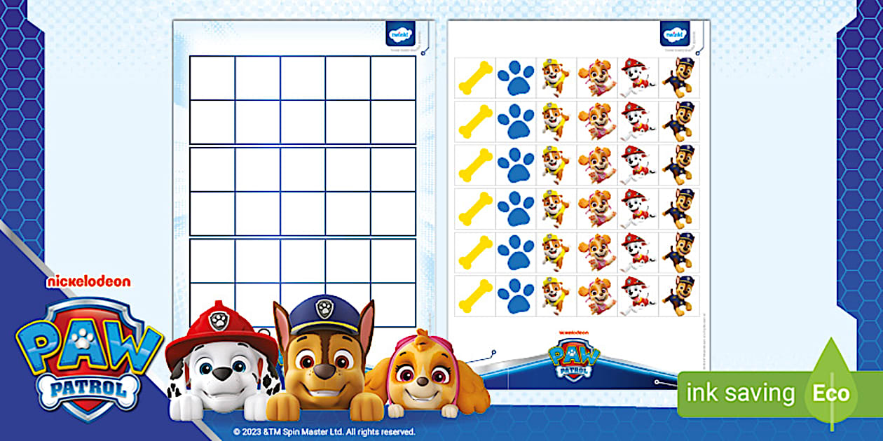 FREE! - 👉 PAW Patrol: Blank Ten-Frame And Counters