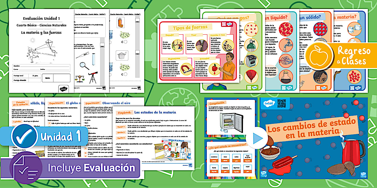 Paquete de recursos Unidad 1 Ciencias Naturales 4º Básico