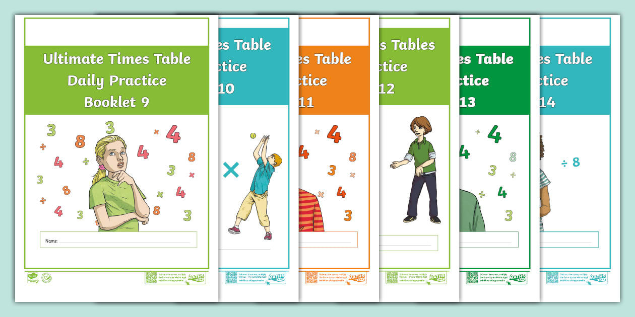 Year 3 Ultimate Times Table Daily Practice Booklets - Twinkl