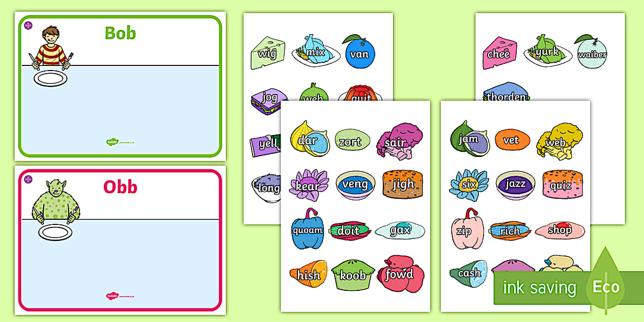 Middle East Obb and Bob Phase 3 Sorting Activity - Twinkl