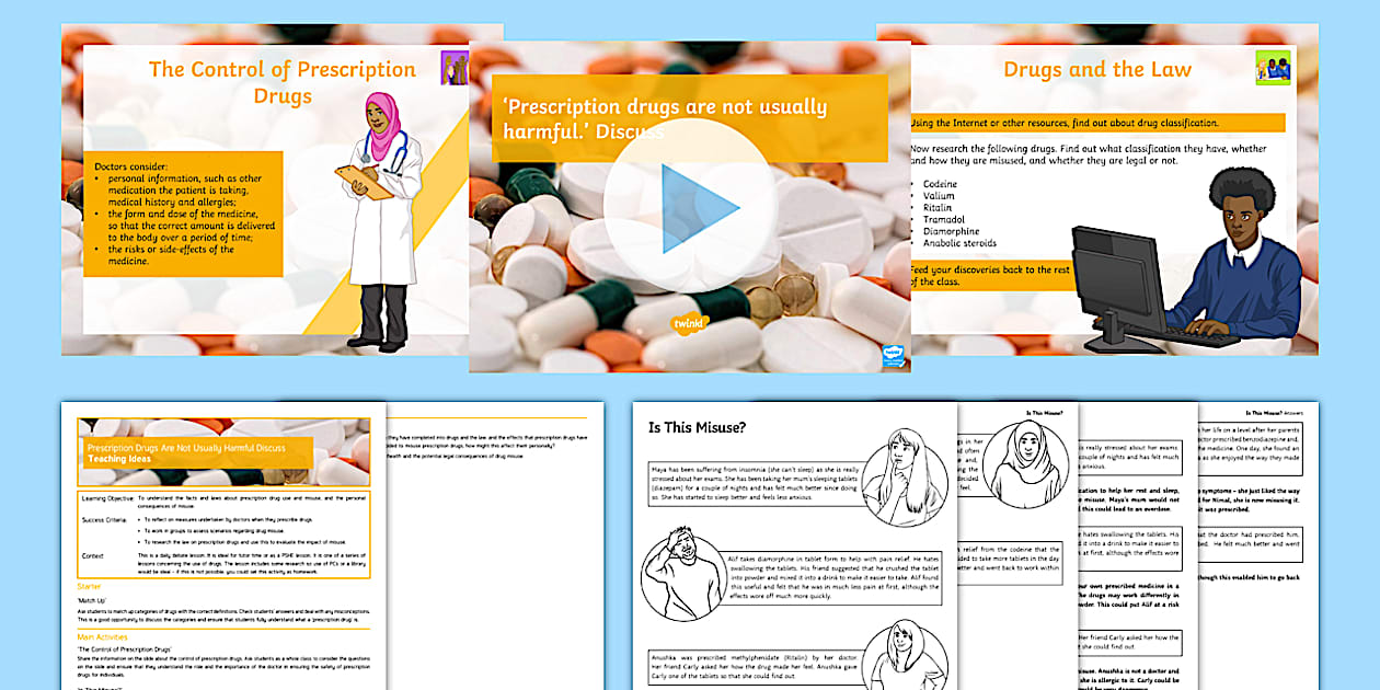 'Prescription drugs are not usually harmful.' Grade 7 Life Skills ...