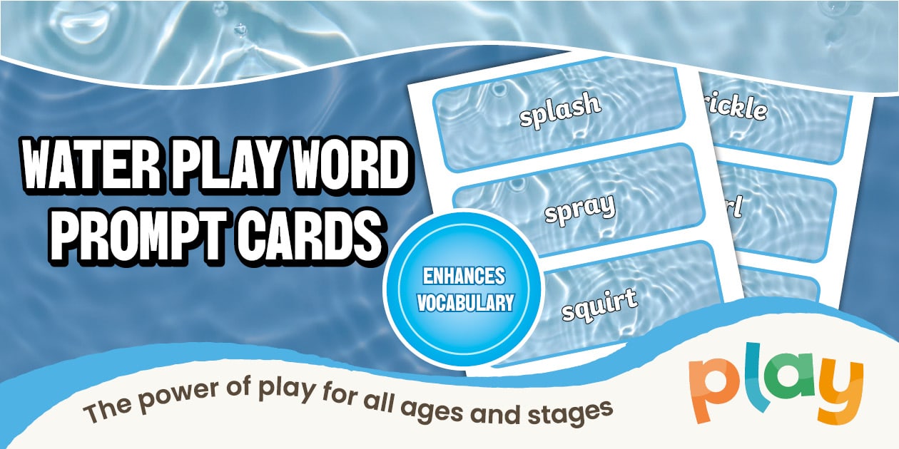 Water Play Prompt Cards