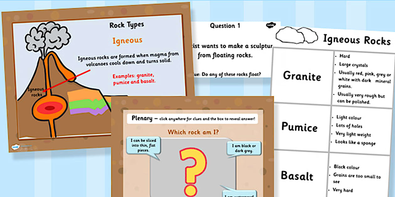 Rock Identification Activity Pack - Twinkl Resources