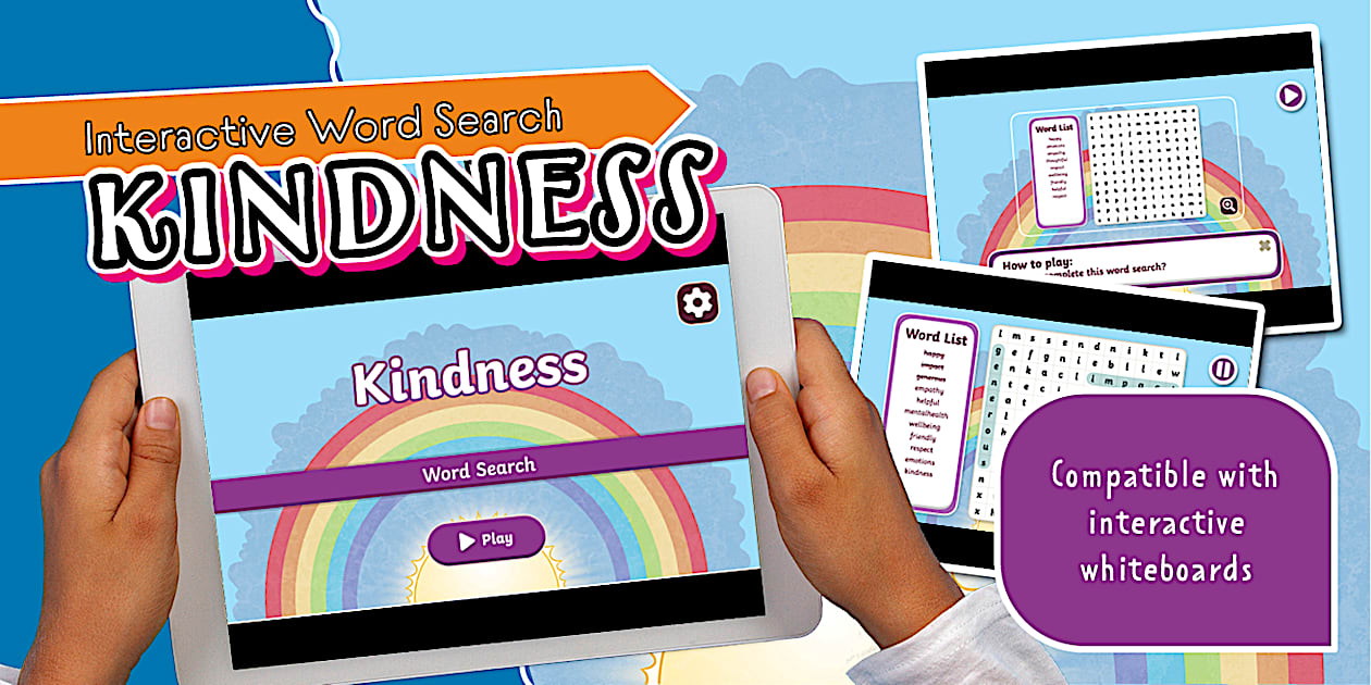 Kindness Interactive Word Search