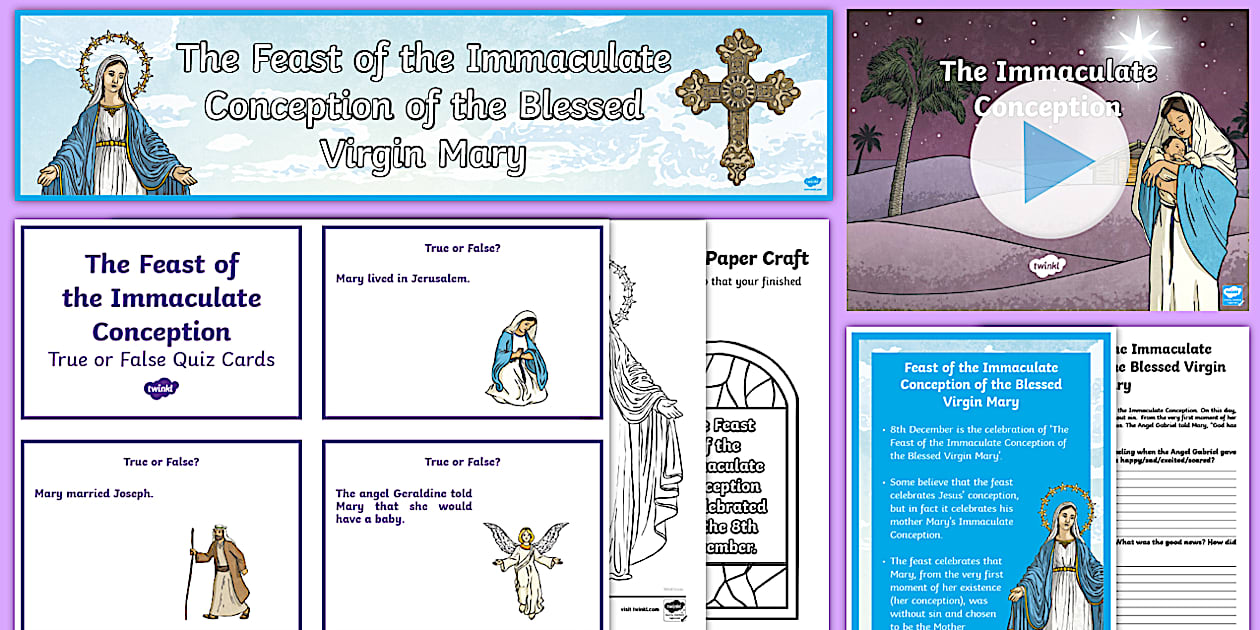 Feast of the Immaculate Conception Lesson Pack - Twinkl