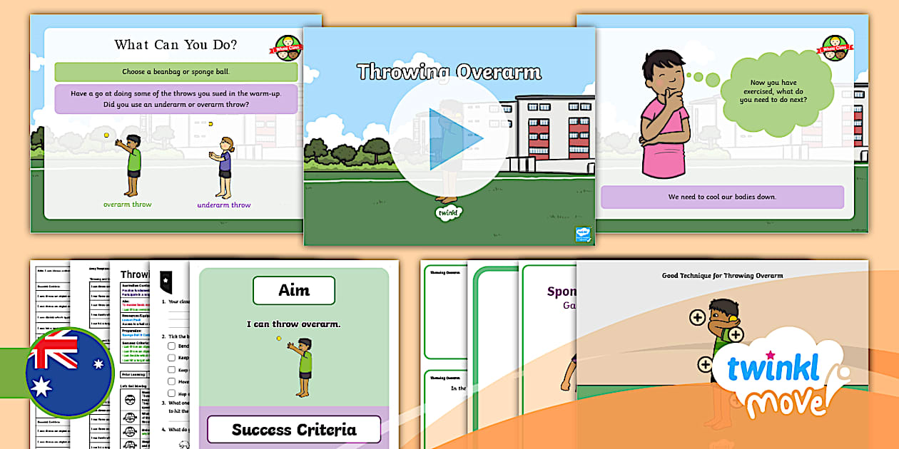 Move PE Year 1 Throwing and Catching Lesson 5: Throwing Overarm
