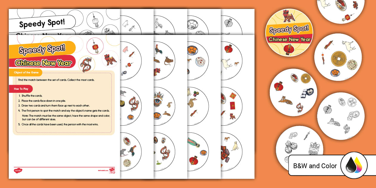 Speed Spot! Chinese New Year Game (Hecho por educadores)