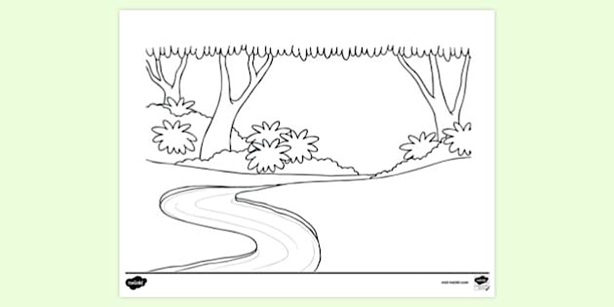 Basic Simple Colouring Page | Colouring Sheets - Twinkl
