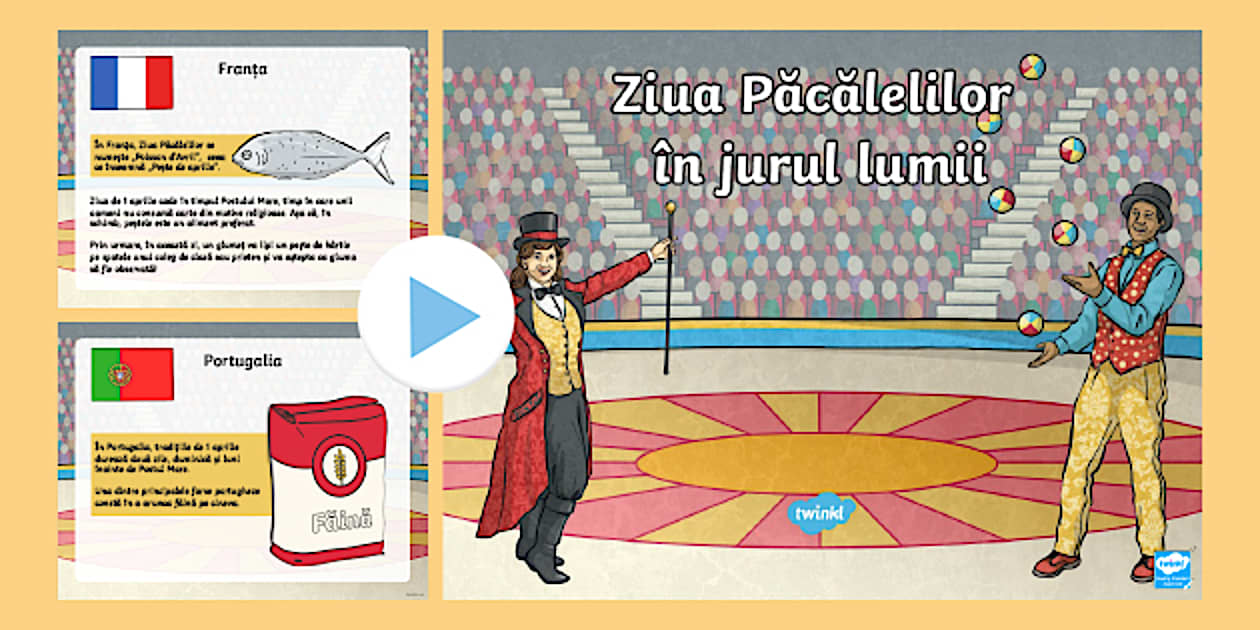 Ziua păcălelilor în jurul lumii – Prezentare PowerPoint