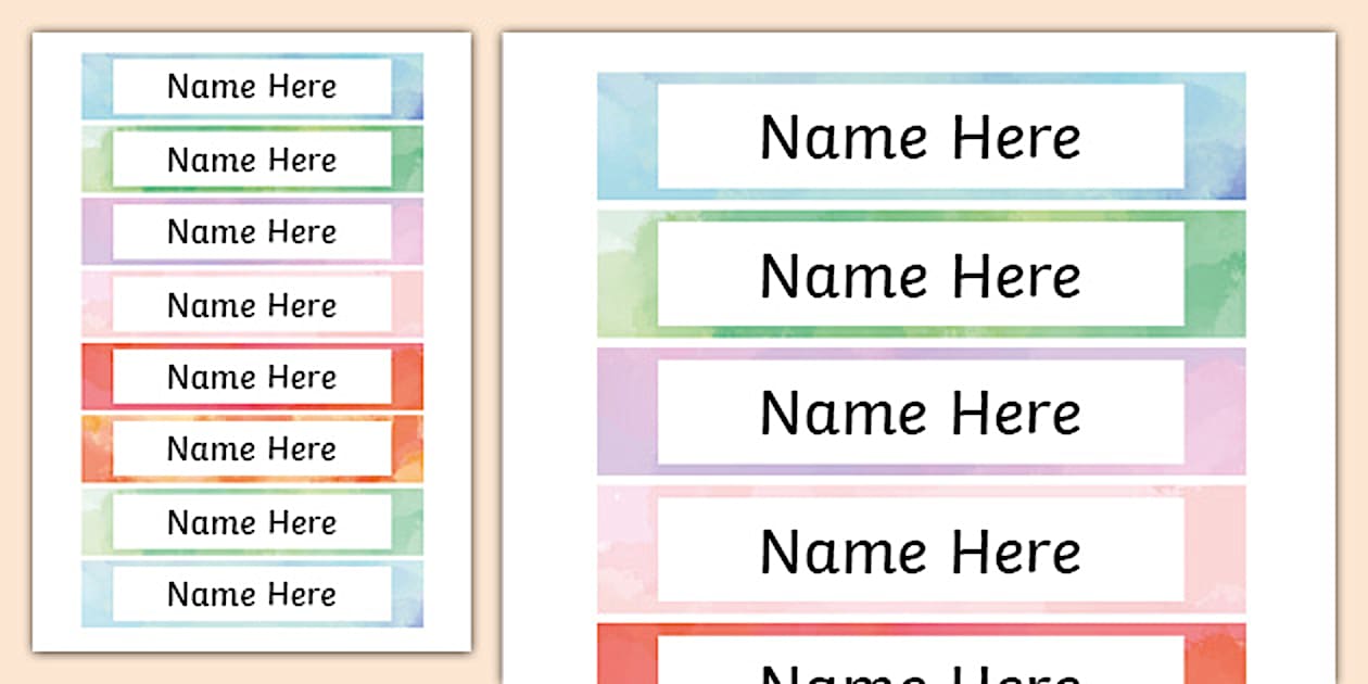 👉 Watercolour Editable Gratnells Tray Labels - Twinkl