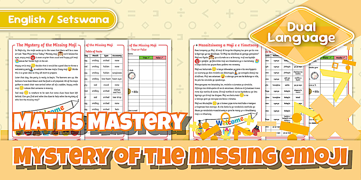 😊 Grade 4 Maths Term 4 - the mystery of the missing emoji maths mystery ...