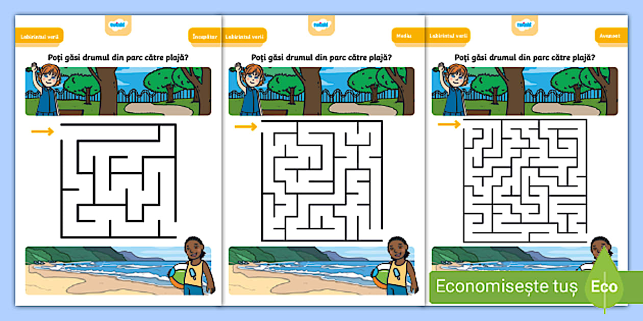 Vara - fișe de lucru diferențiate | Twinkl România
