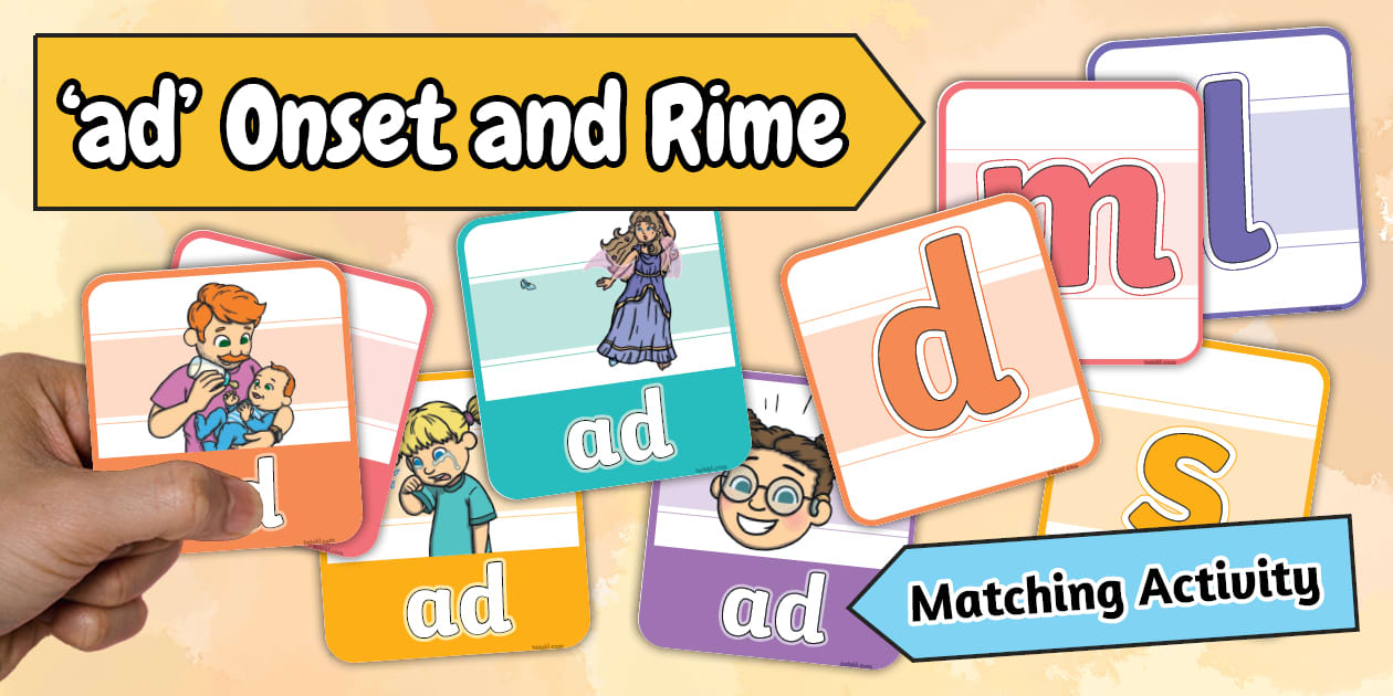 Onset and Rime Matching Cards