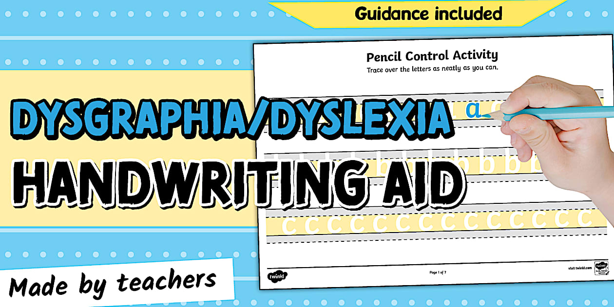 Dysgraphia Handwriting Support Pack