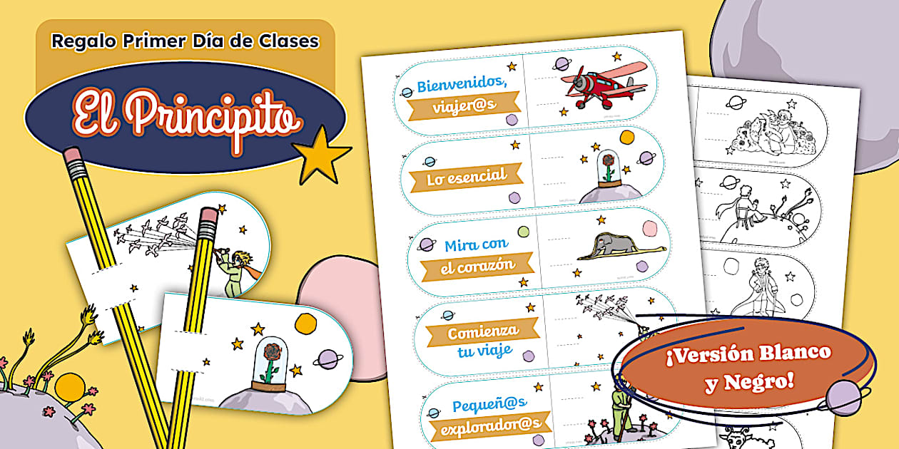 Regalo | Primer Día de Clases | El Principito | Manualidad