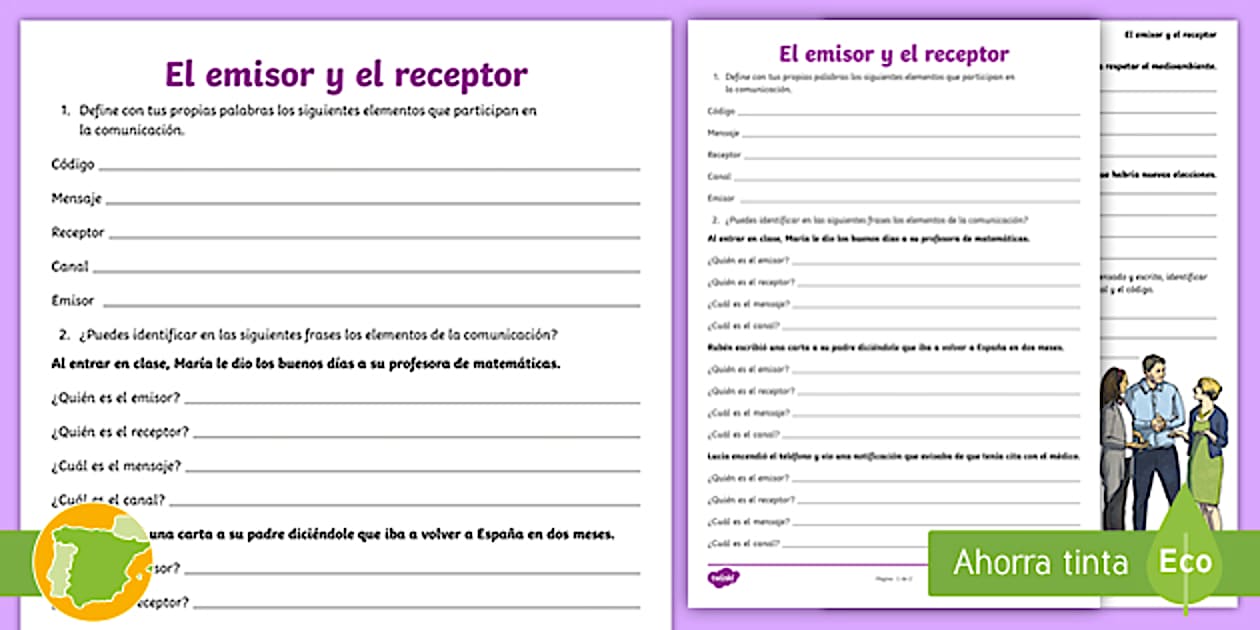 Ficha de actividad: Los elementos de la comunicación